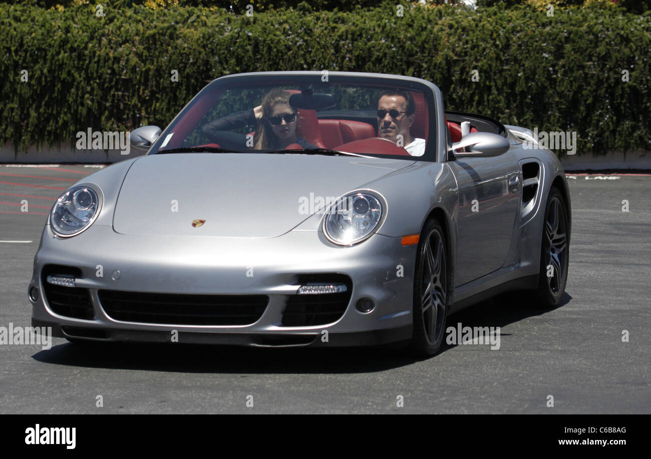 Arnold Schwarzenegger and his daughter Katherine Eunice leaving Cross ... Arnold Schwarzenegger and his daughter Katherine Eunice leaving Cross ...