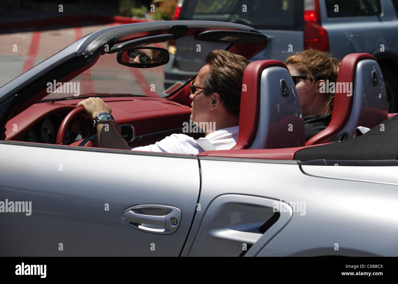 Arnold Schwarzenegger and his daughter Katherine Eunice leaving Cross ... Arnold Schwarzenegger and his daughter Katherine Eunice leaving Cross ...
