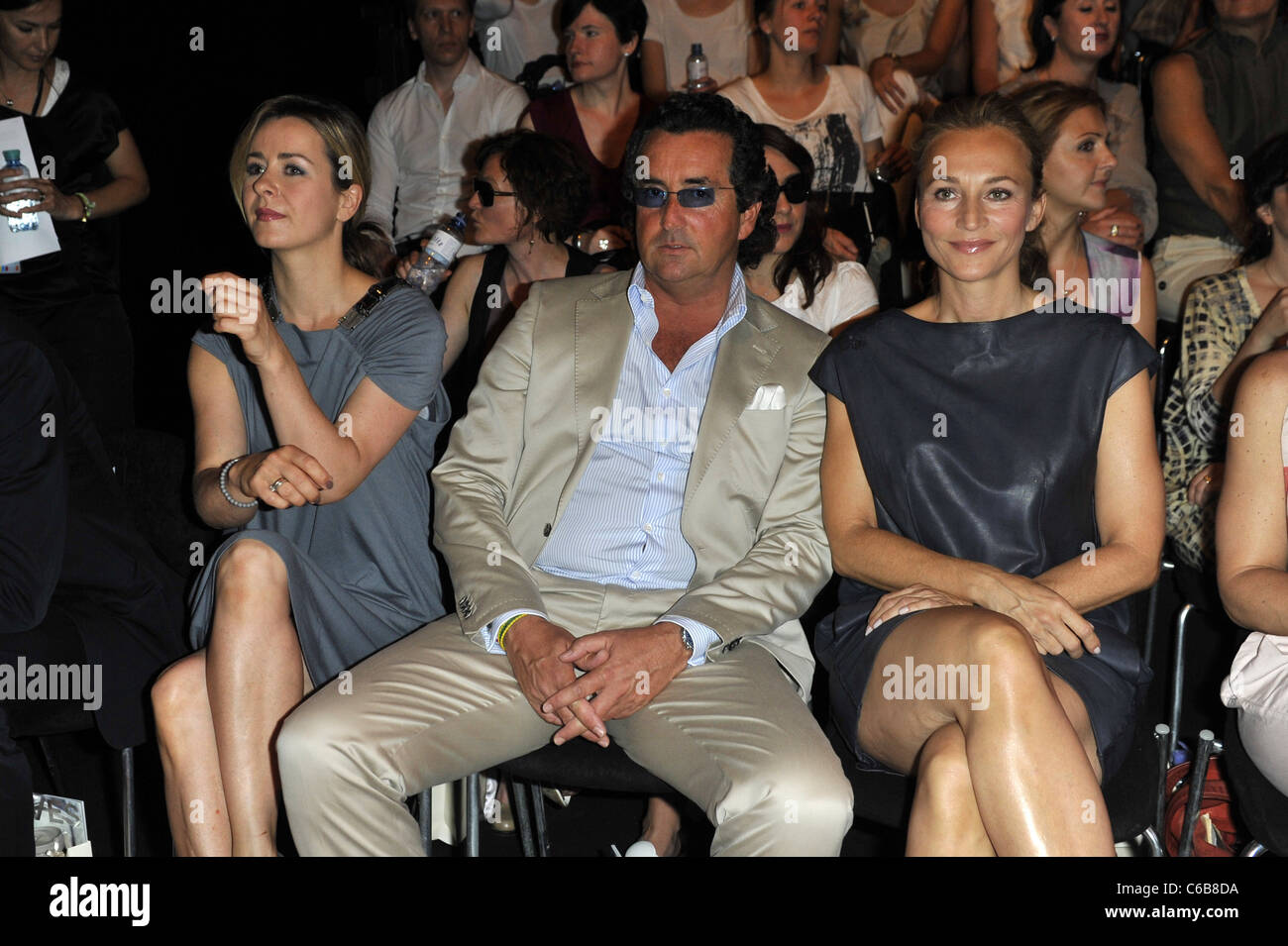 Bettina Cramer, guest, Caroline Beil at Schumacher fashion show at ...