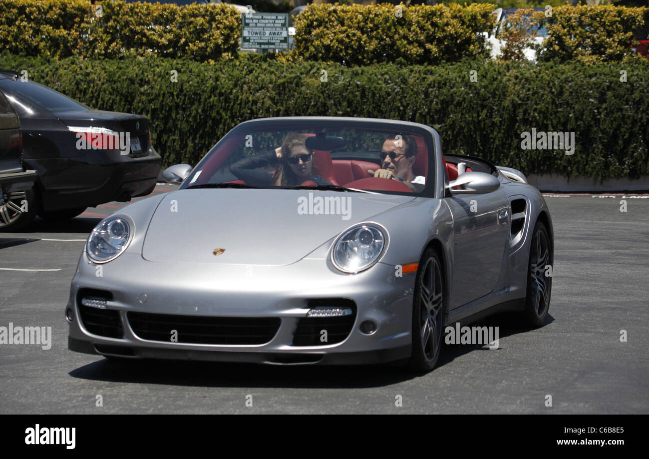 Arnold Schwarzenegger and his daughter Katherine Eunice leaving Cross ... Arnold Schwarzenegger and his daughter Katherine Eunice leaving Cross ...