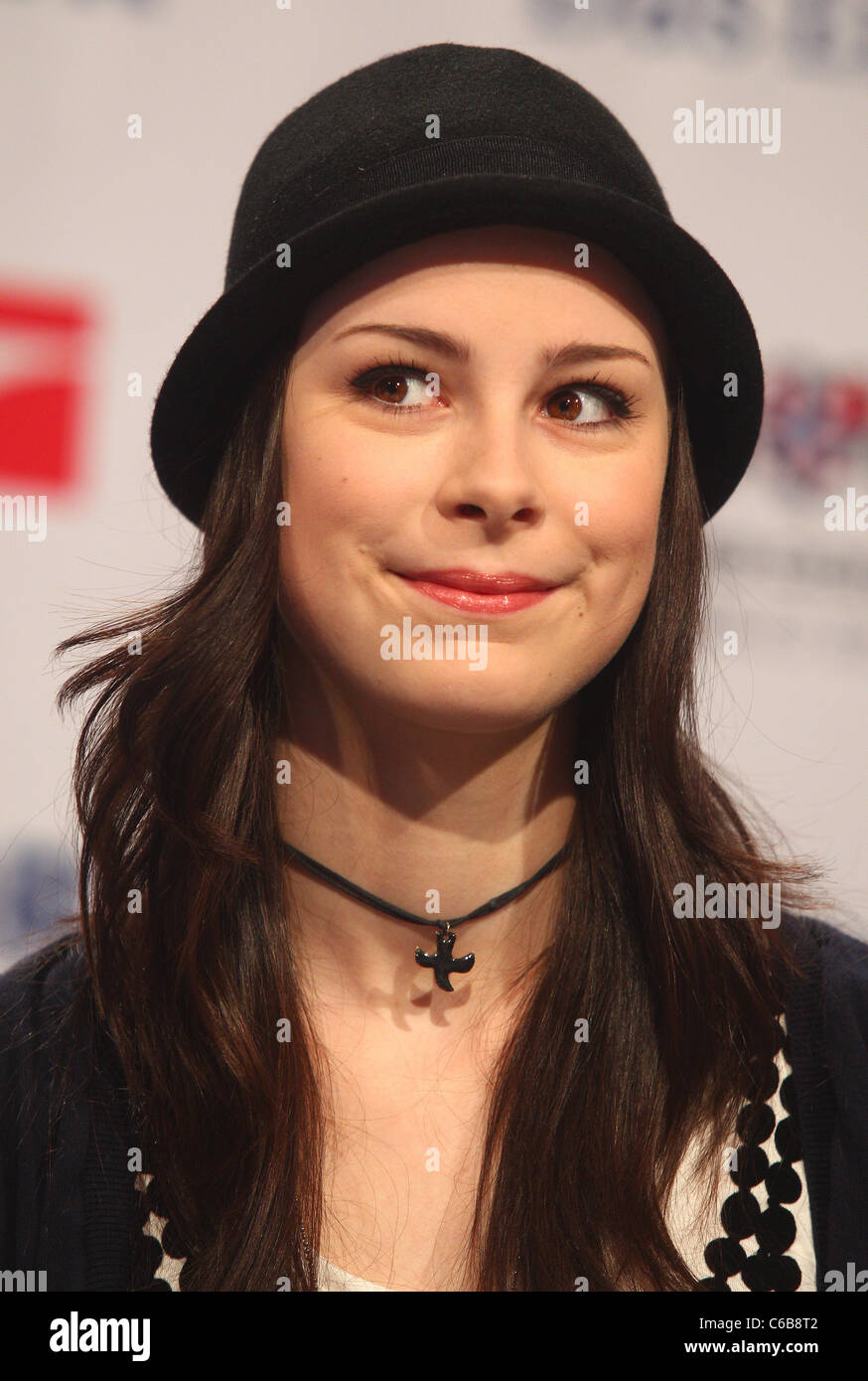 Lena Meyer-Landrut, the winner of the Eurovision Song Contest 2010, at ...