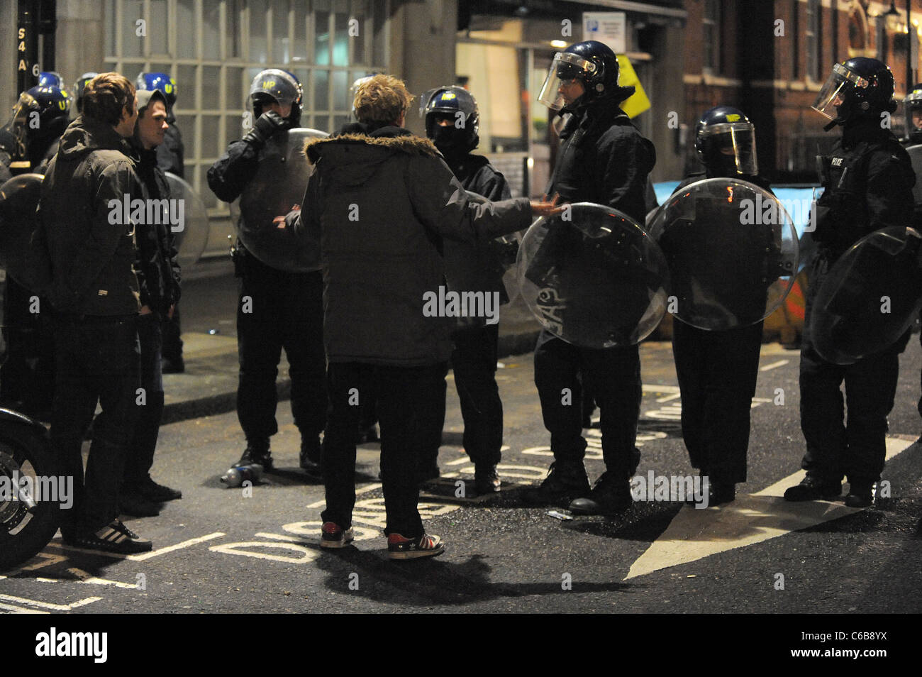 A party arranged on social network site Facebook turned violent, as ...