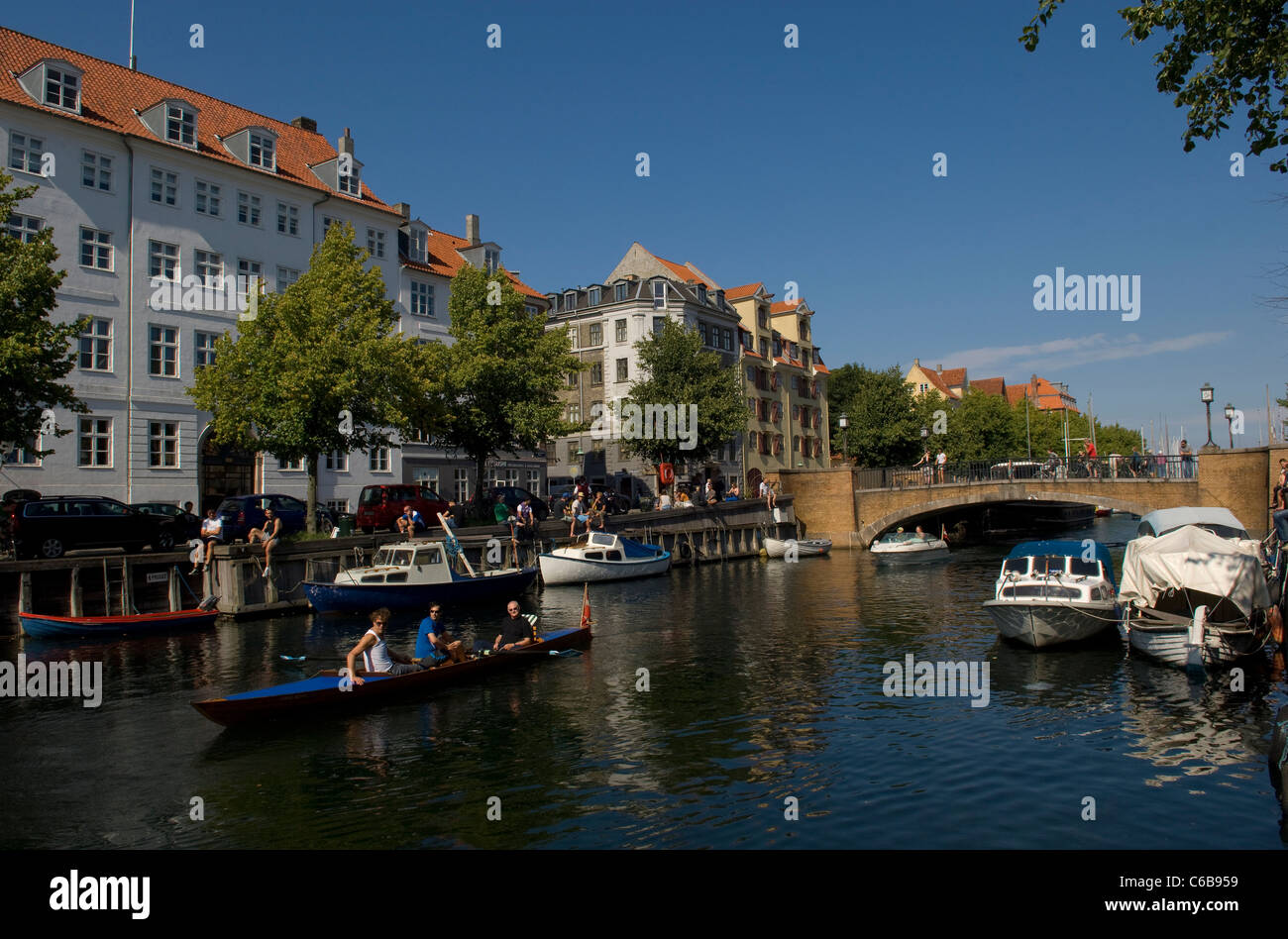 Christianshavn Channel in Copenhagen Denmark Stock Photo - Alamy