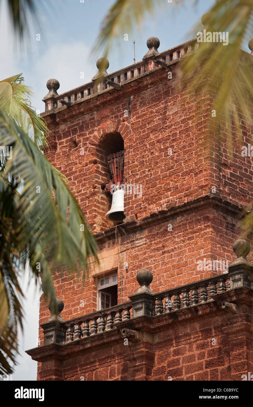Bell Tower of The Basilica of Bom Jesus in Velha Goa, India Stock Photo ...