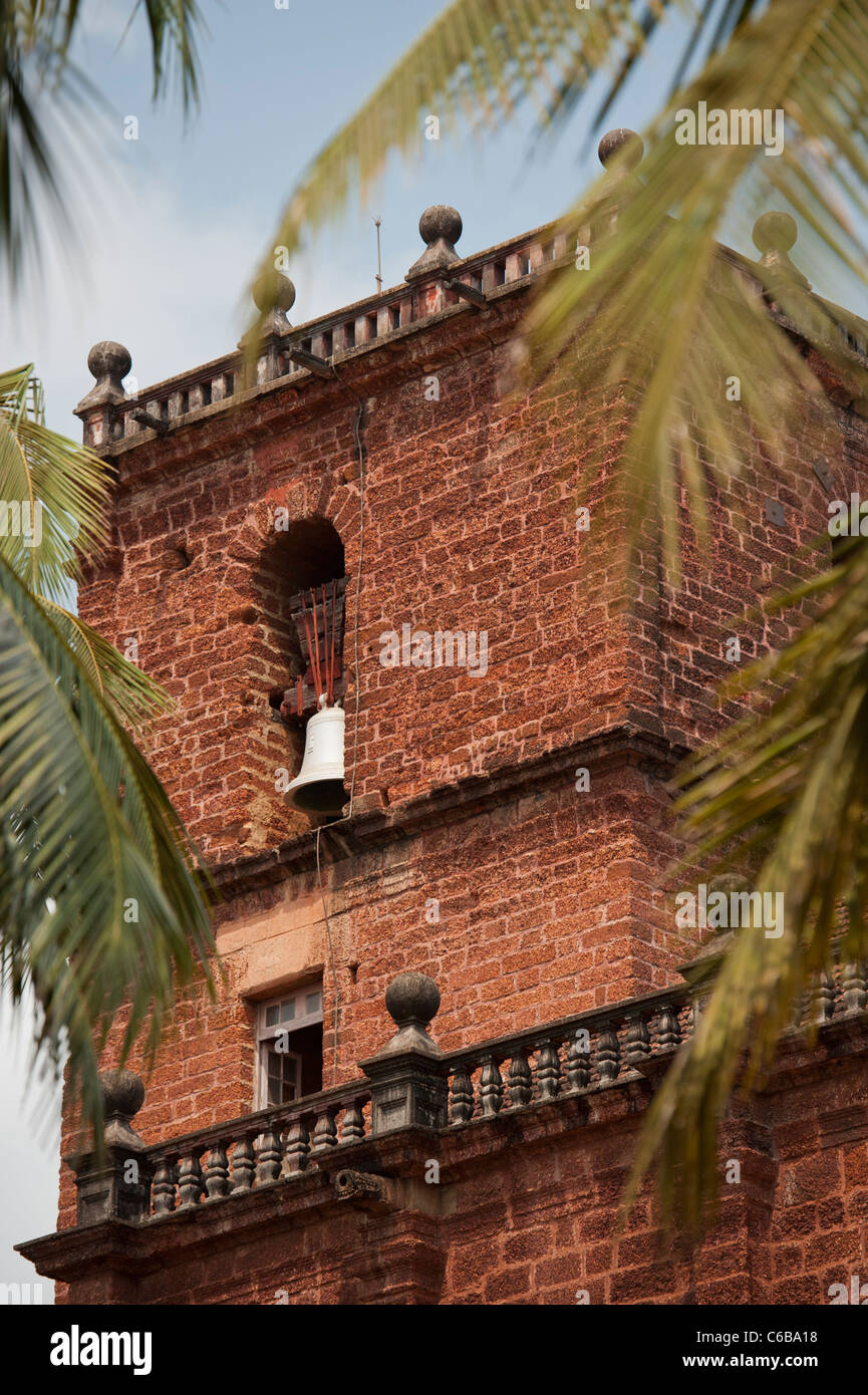 Bell Tower of The Basilica of Bom Jesus in Velha Goa, India Stock Photo ...