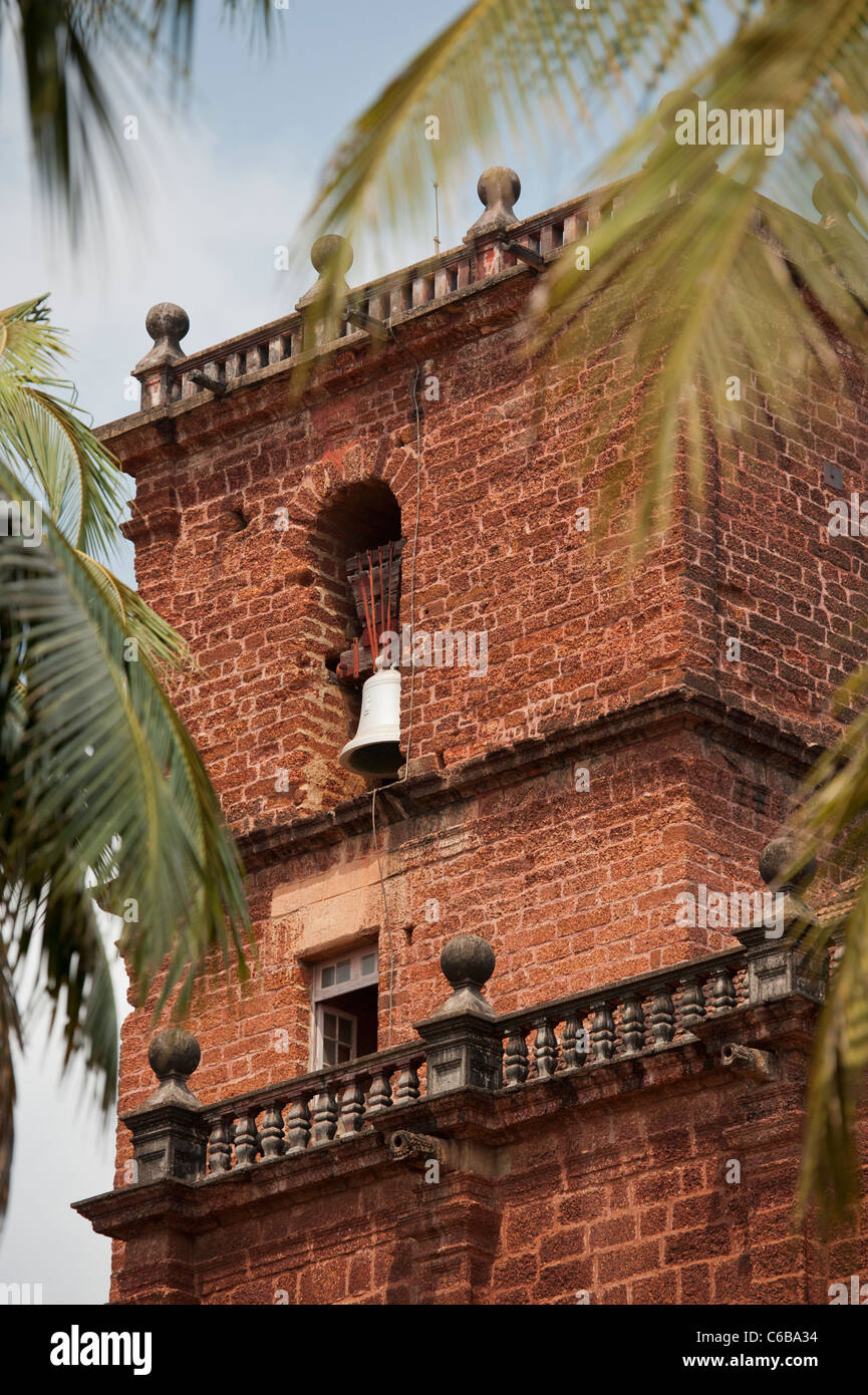 Bell Tower of The Basilica of Bom Jesus in Velha Goa, India Stock Photo ...