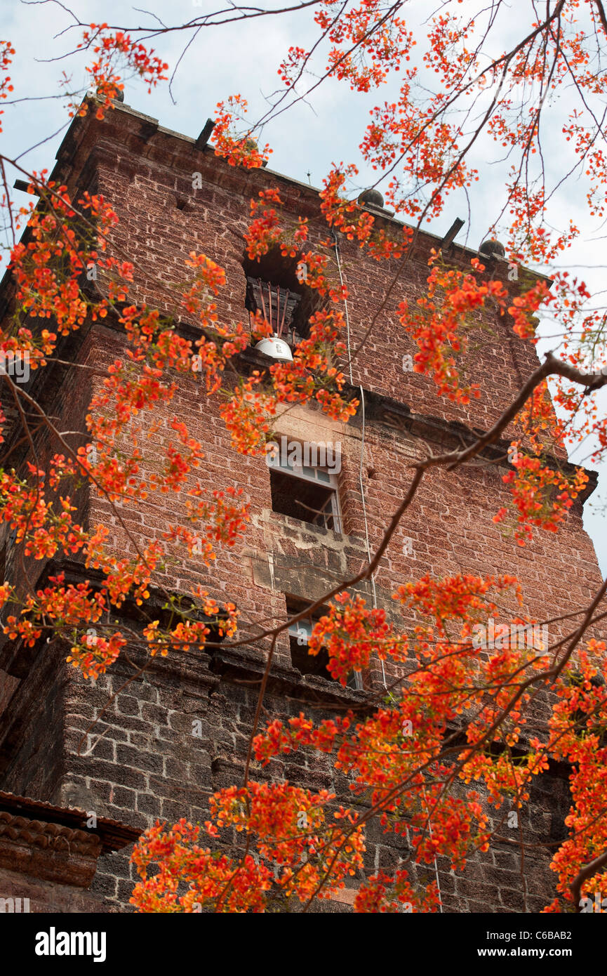 Bell Tower of The Basilica of Bom Jesus in Velha Goa, India Stock Photo ...