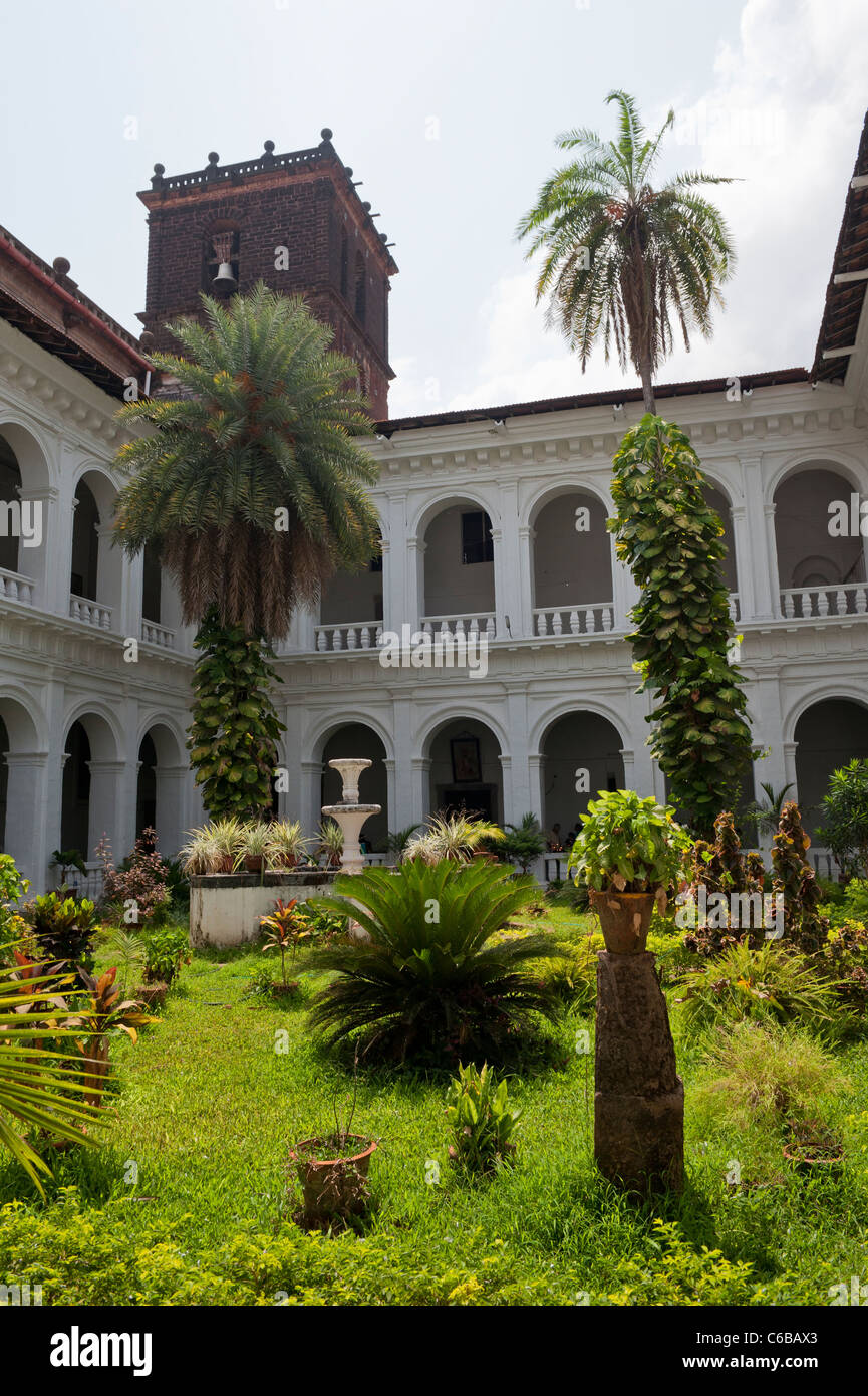 Courtyard Garden and Bell Tower of The Basilica of Bom Jesus in Velha ...
