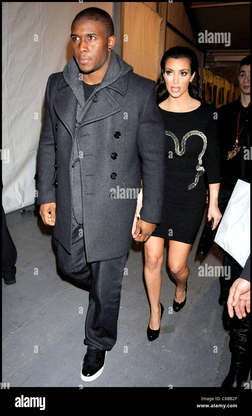 Reggie Bush and Kim Kardashian Mercedes-Benz IMG New York Fashion Week ...