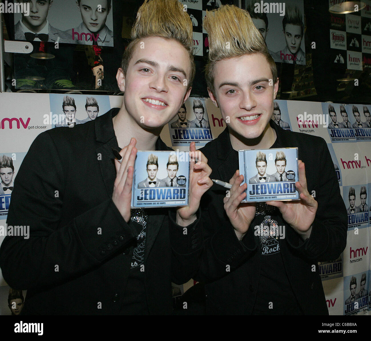 John Grimes and Edward Grimes aka Jedward sign autographs and pose for ...