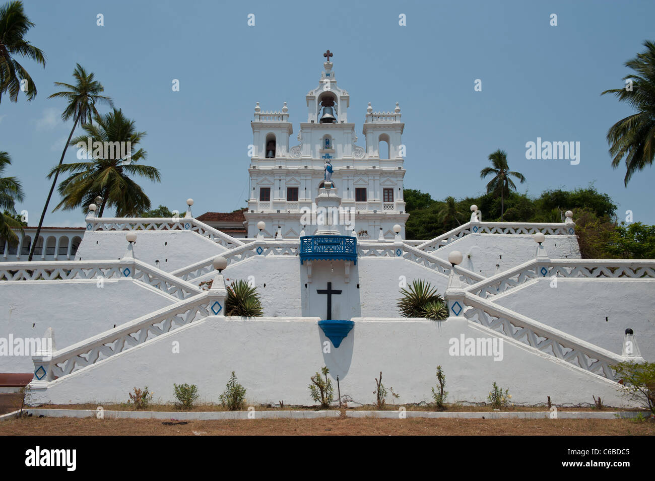 Our lady of the immaculate conception church panjim goa hi-res stock ...