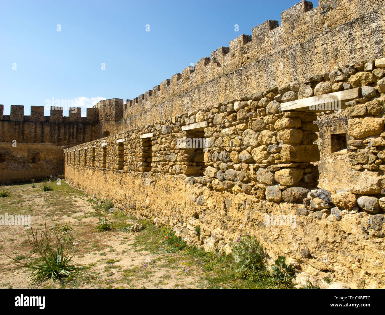 Frangokastello Frangocastello Crete castle Stock Photo - Alamy