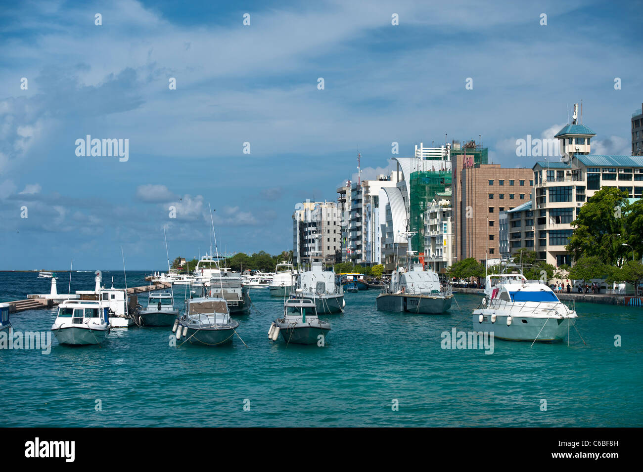 Maldives city male skyline hi-res stock photography and images - Alamy