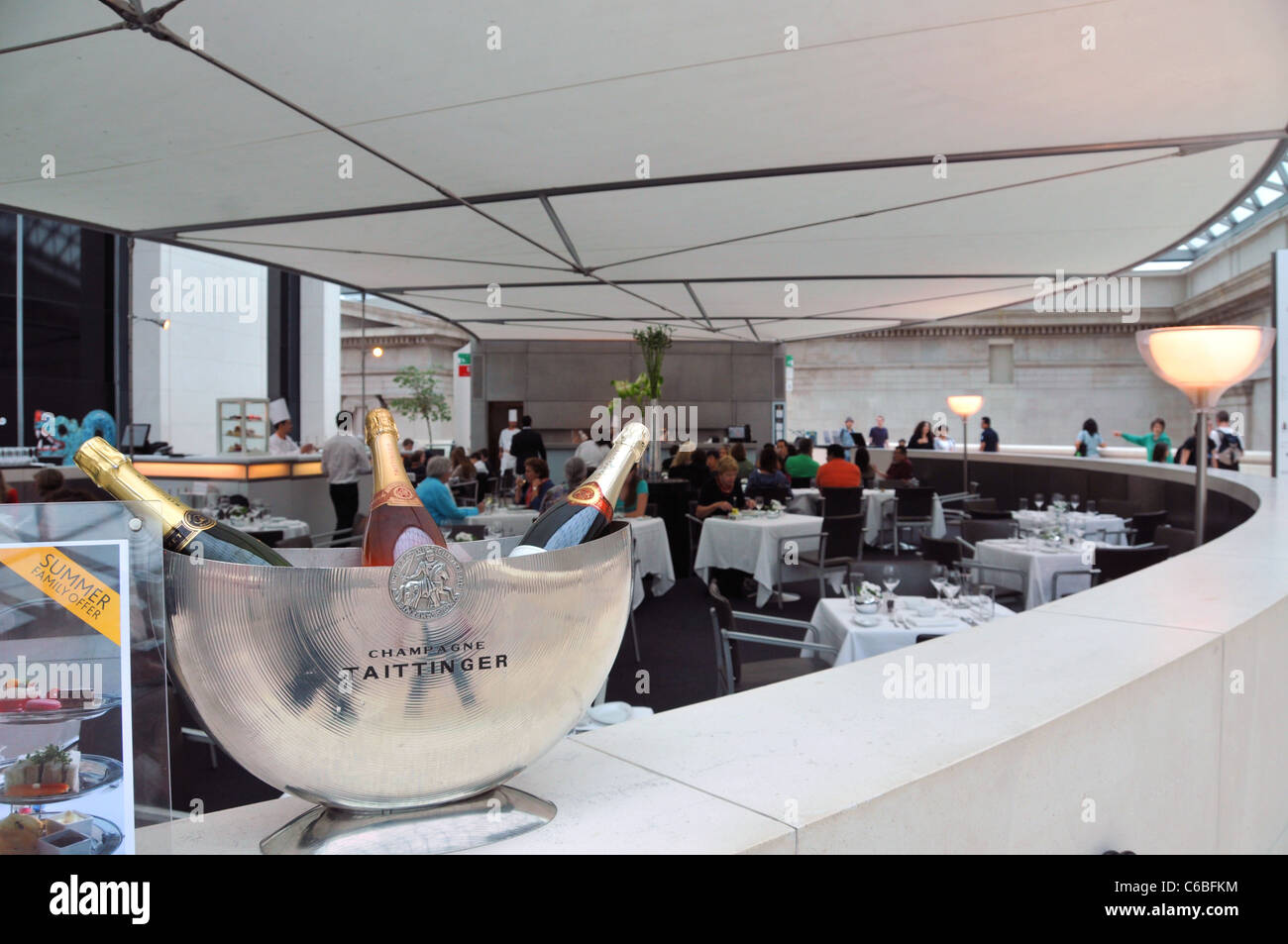 British Museum restaurant champagne bottles London History Heritage ...