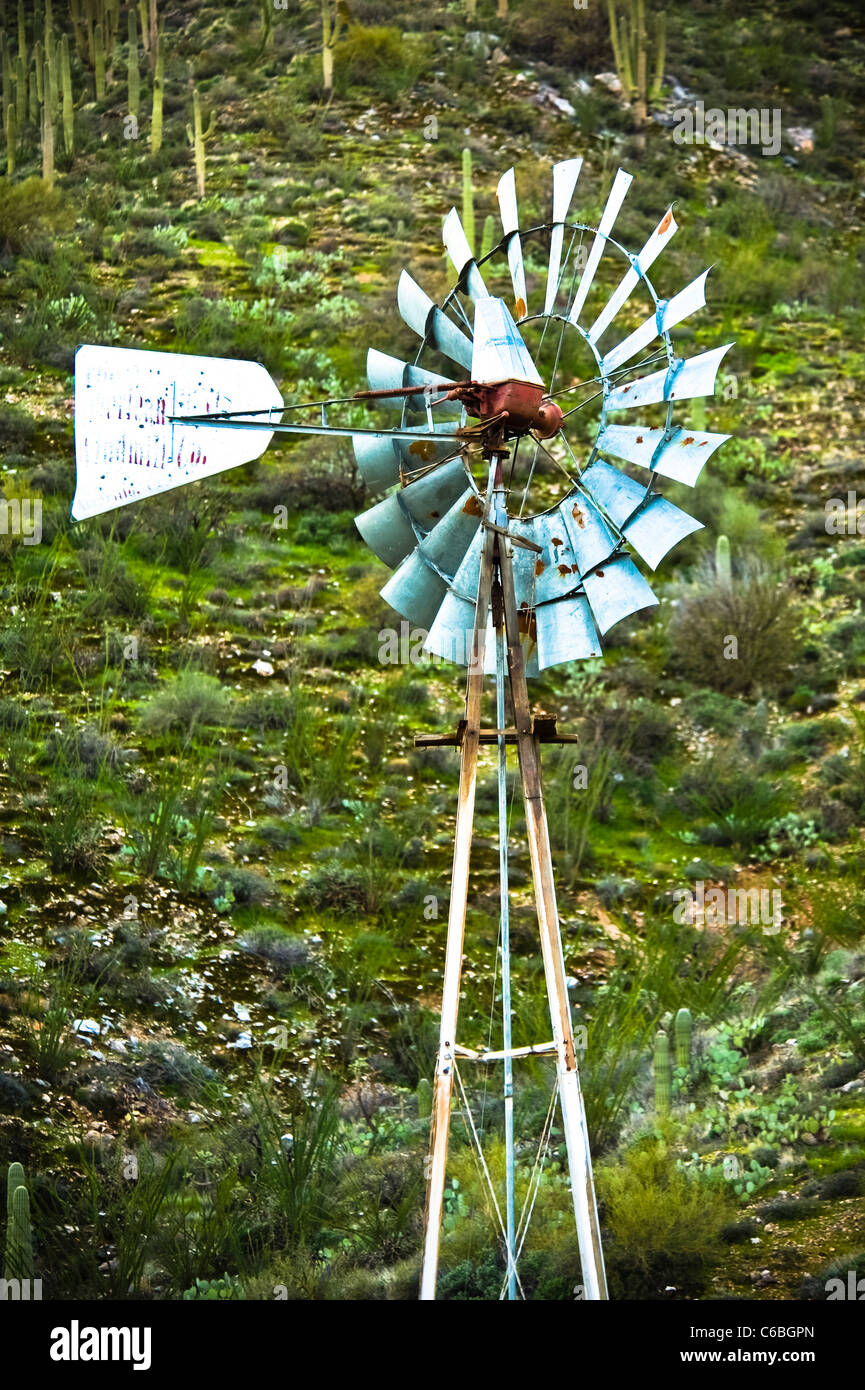 The Hewitt Canyon Windmill has been here since 1961 and has pumped ...