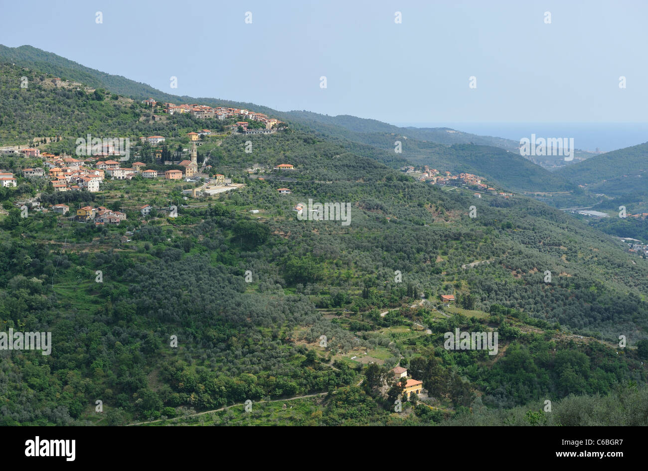 Chiusanico Liguria Italy from Torria Stock Photo - Alamy