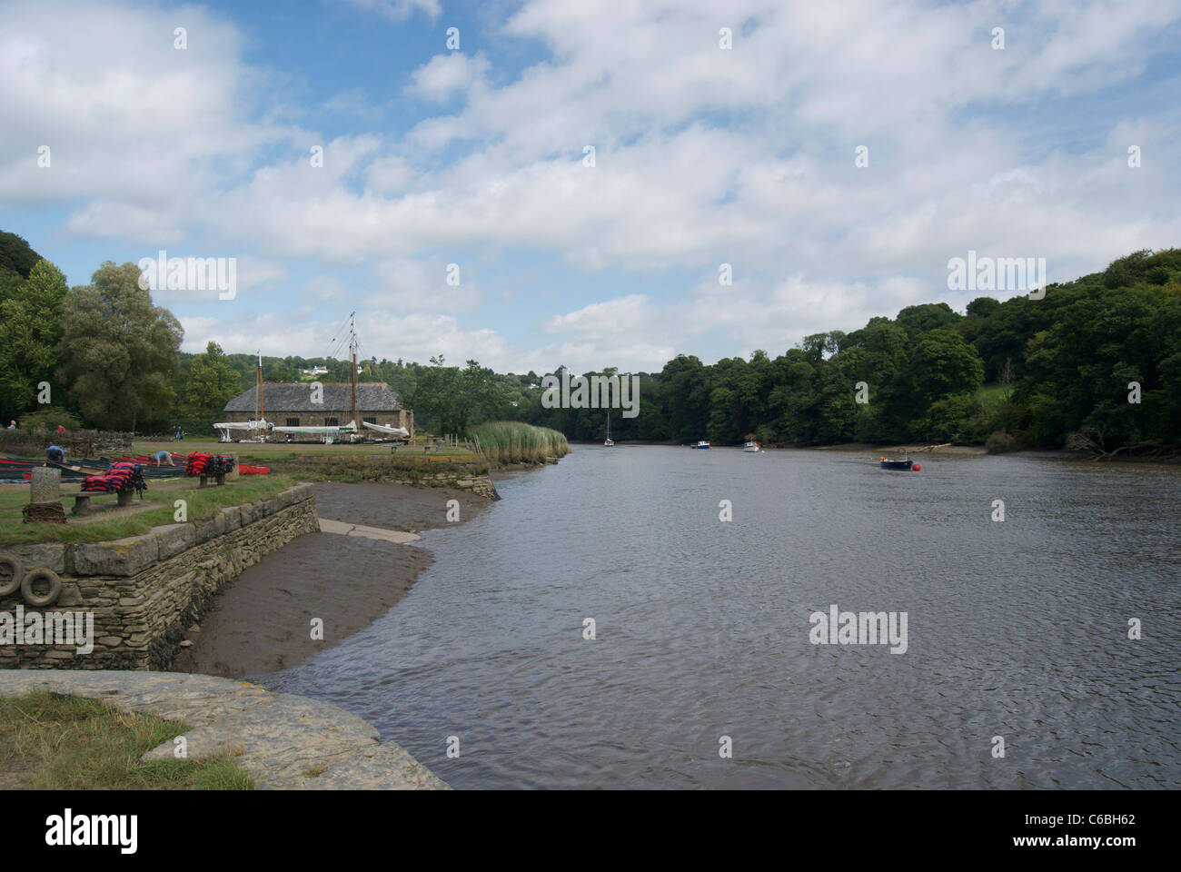 View of river Tamar Cornwall Stock Photo - Alamy