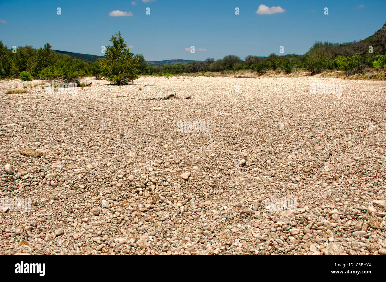 Dry River Bed - Texas Drought 2011 Stock Photo - Alamy
