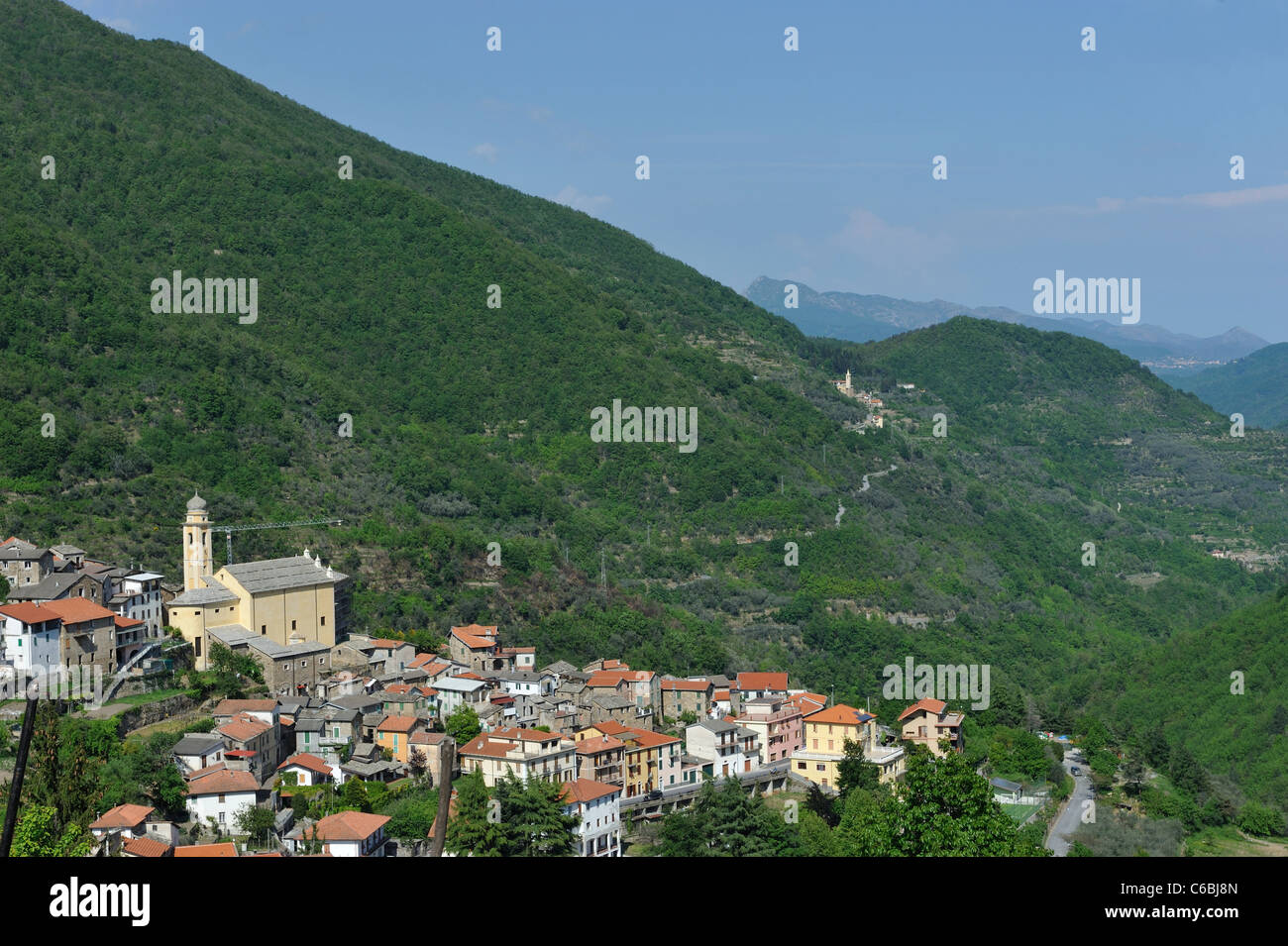 Rezzo is a hill town in Liguria northwest Italy on the road from ...