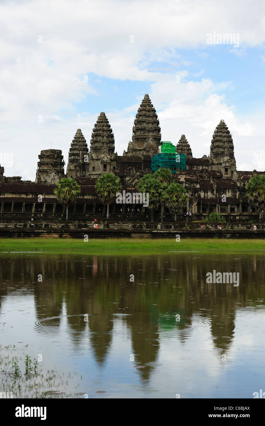 Landscape of Angkor wat temple in the Angkor Area near Siem Reap ...