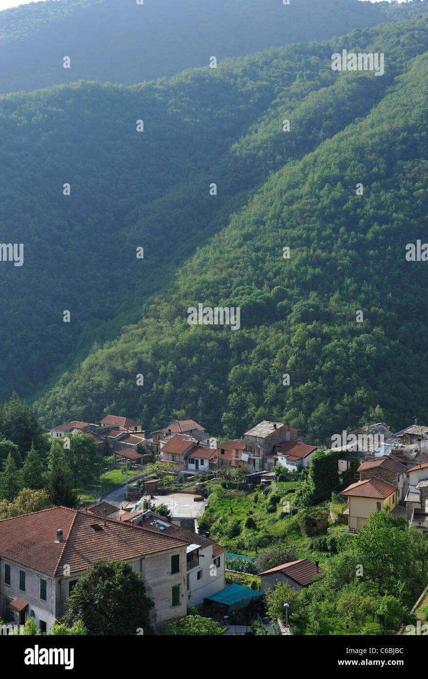 Rezzo is a hill town in Liguria northwest Italy on the road from ...