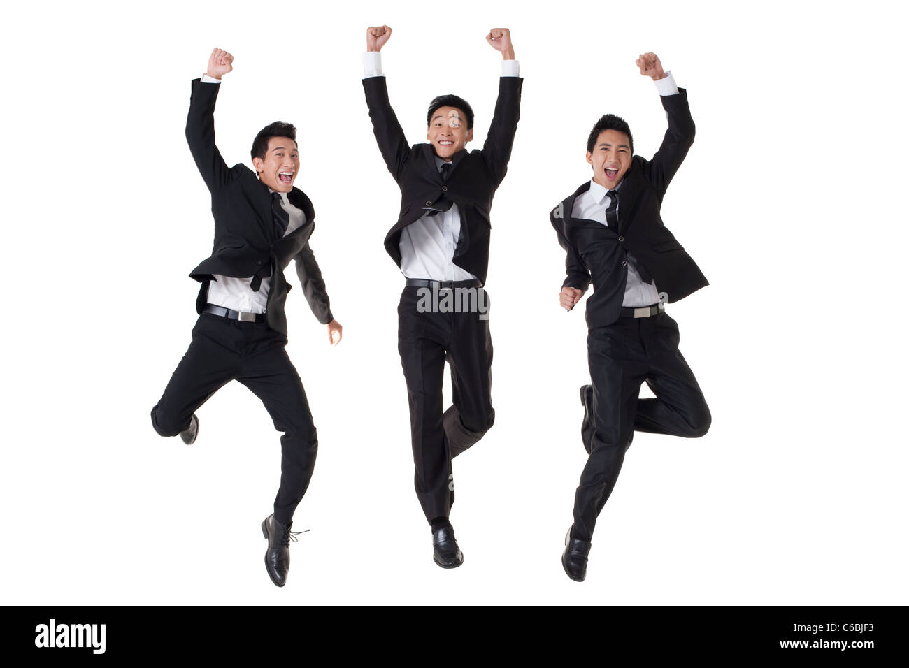 Businessmen in celebration Stock Photo - Alamy