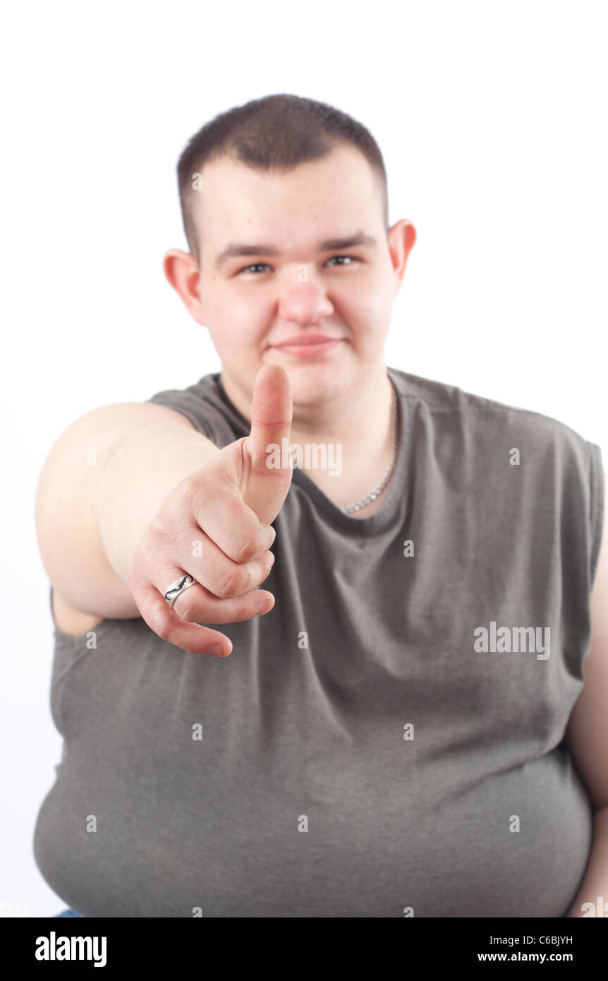 Fat man gesture hi-res stock photography and images - Alamy