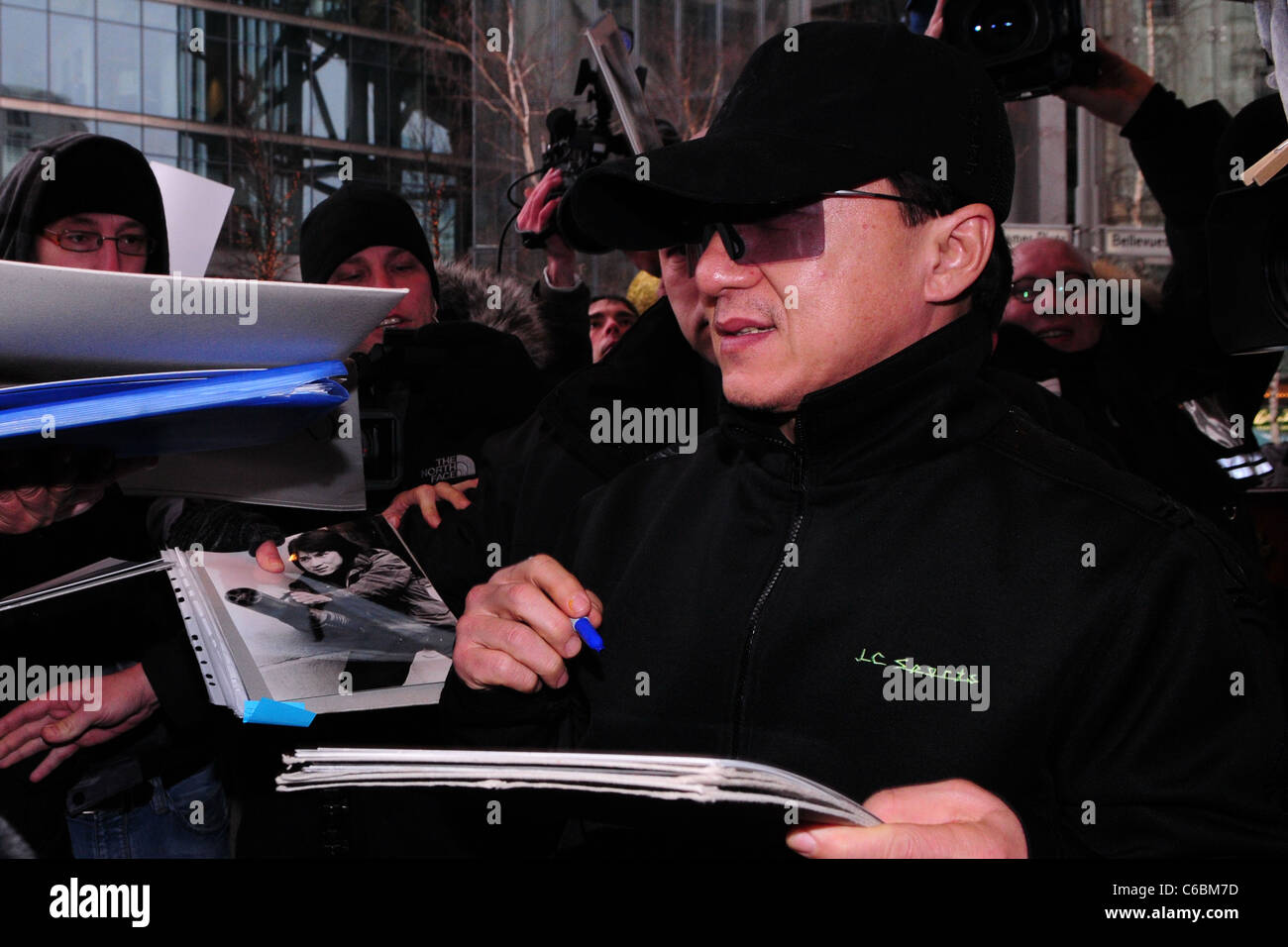 Jackie Chan arriving at Ritz Carlton Hotel for the 60th Berlin ...