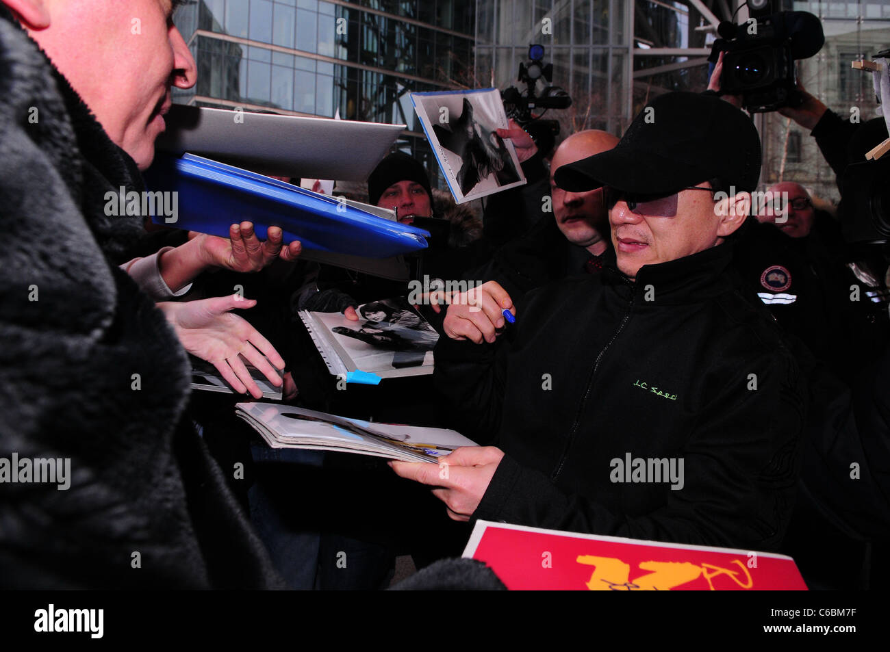 Jackie Chan arriving at Ritz Carlton Hotel for the 60th Berlin ...