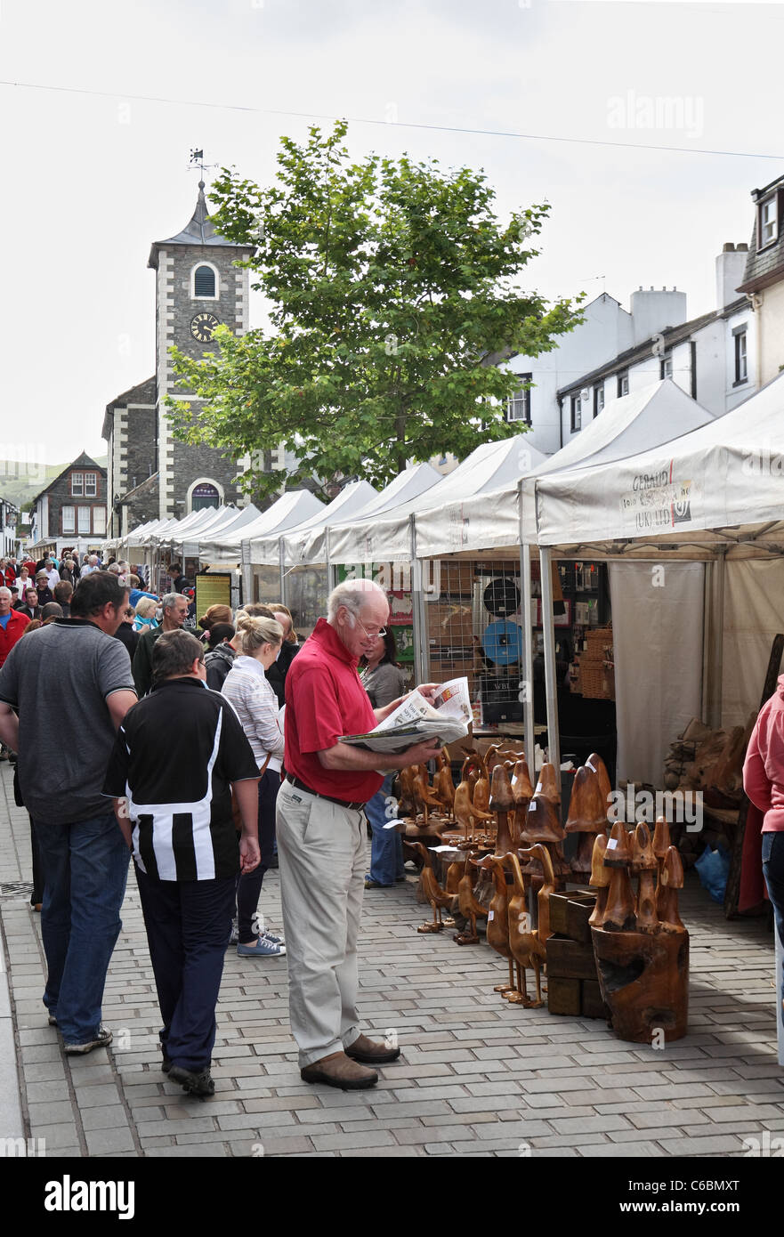 Keswick street market stalls hi-res stock photography and images - Alamy