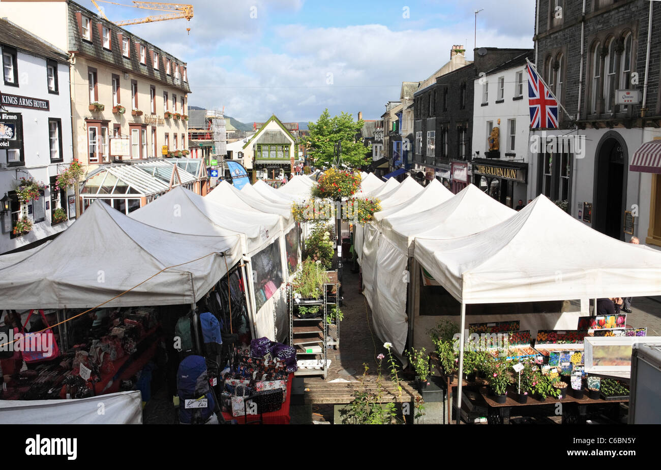 Keswick street market stalls hi-res stock photography and images - Alamy