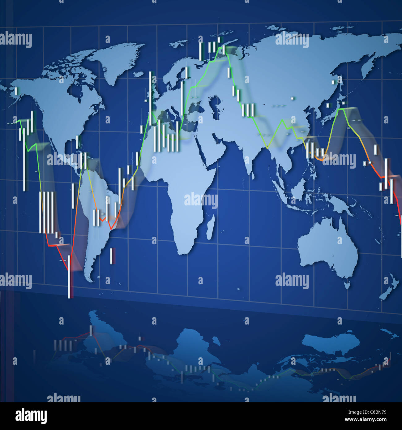 High resolution illustration of a global business concept Stock Photo ...