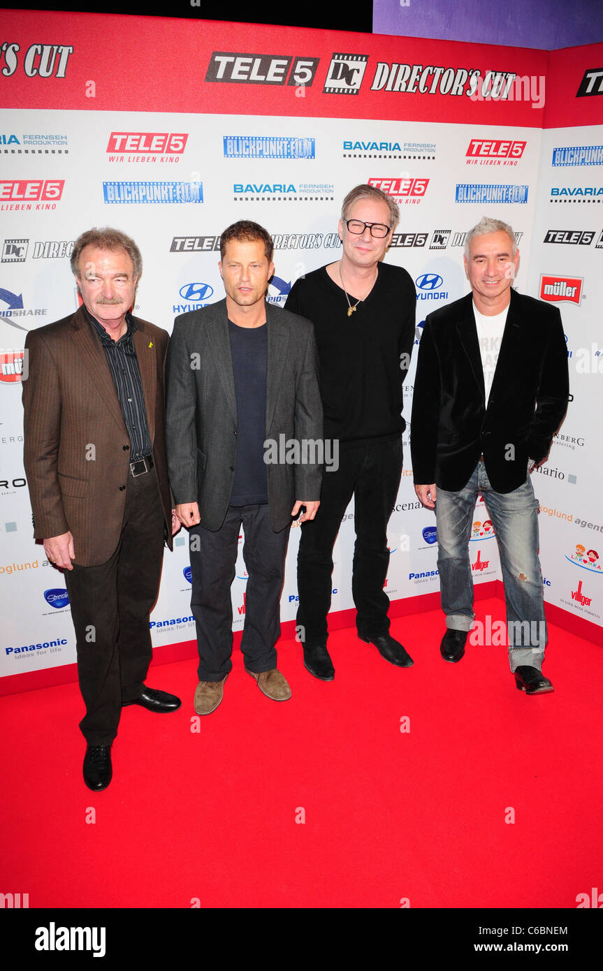 Joe Baier, Til Schweiger, Leander Haussmann, Roland Emmerich at Tele 5 ...