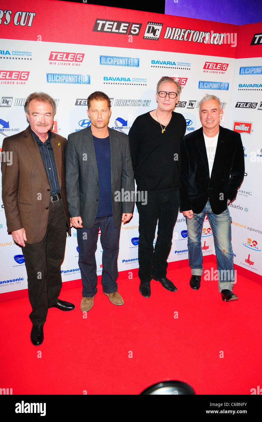 Joe Baier, Til Schweiger, Leander Haussmann, Roland Emmerich at Tele 5 ...