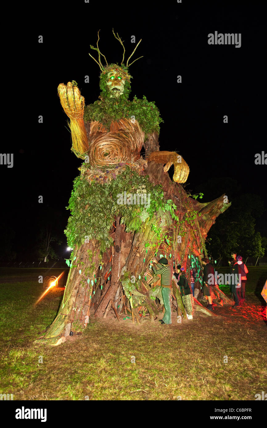 Green man statue, Green man festival 2011 , Glanusk Park , Wales, U.K ...