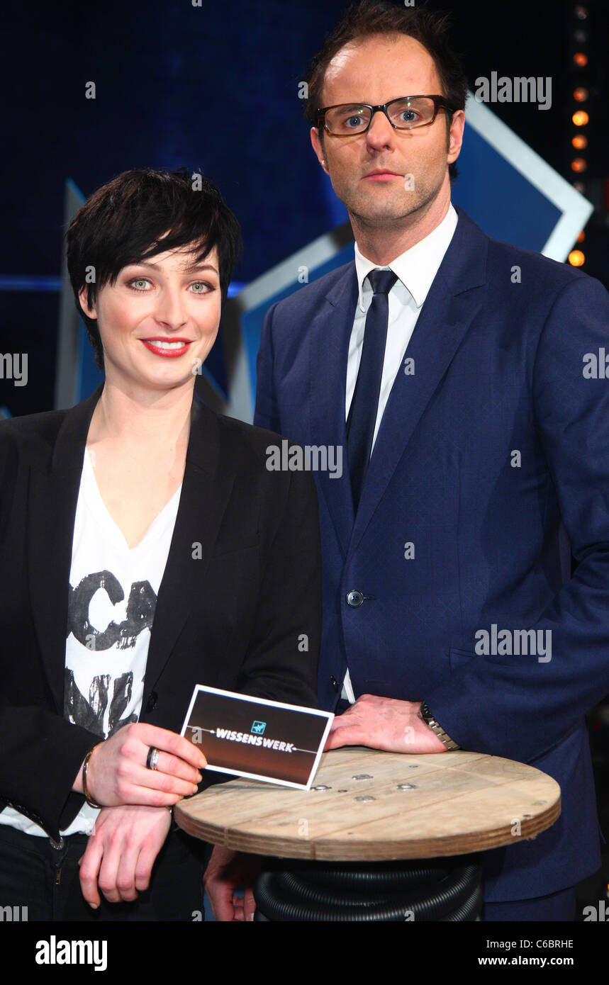 Kathy Weber and Vince Ebert promote their new TV show "Wissenswerk" on ...