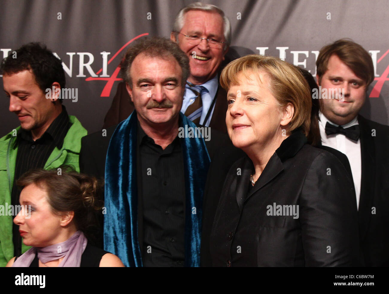 Angela Merkel at the premiere of "Henri 4" at Lichtburg movie theatre ...