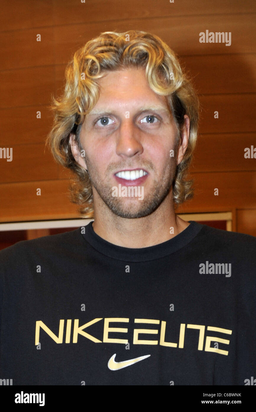 German basketball player Dirk Nowitzki at Niketown store on ...