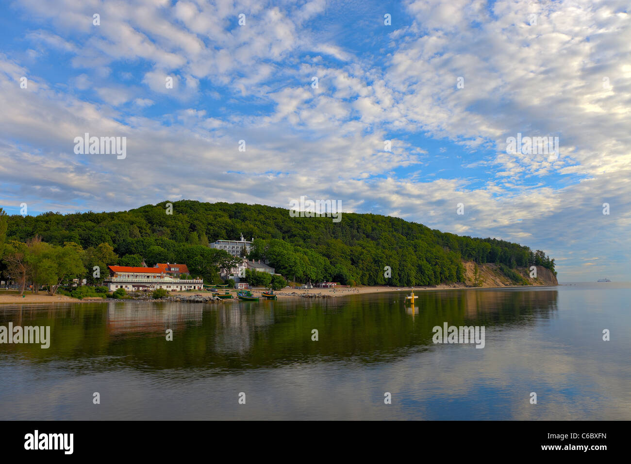 View of the cliff in Orlowo, Poland Stock Photo - Alamy