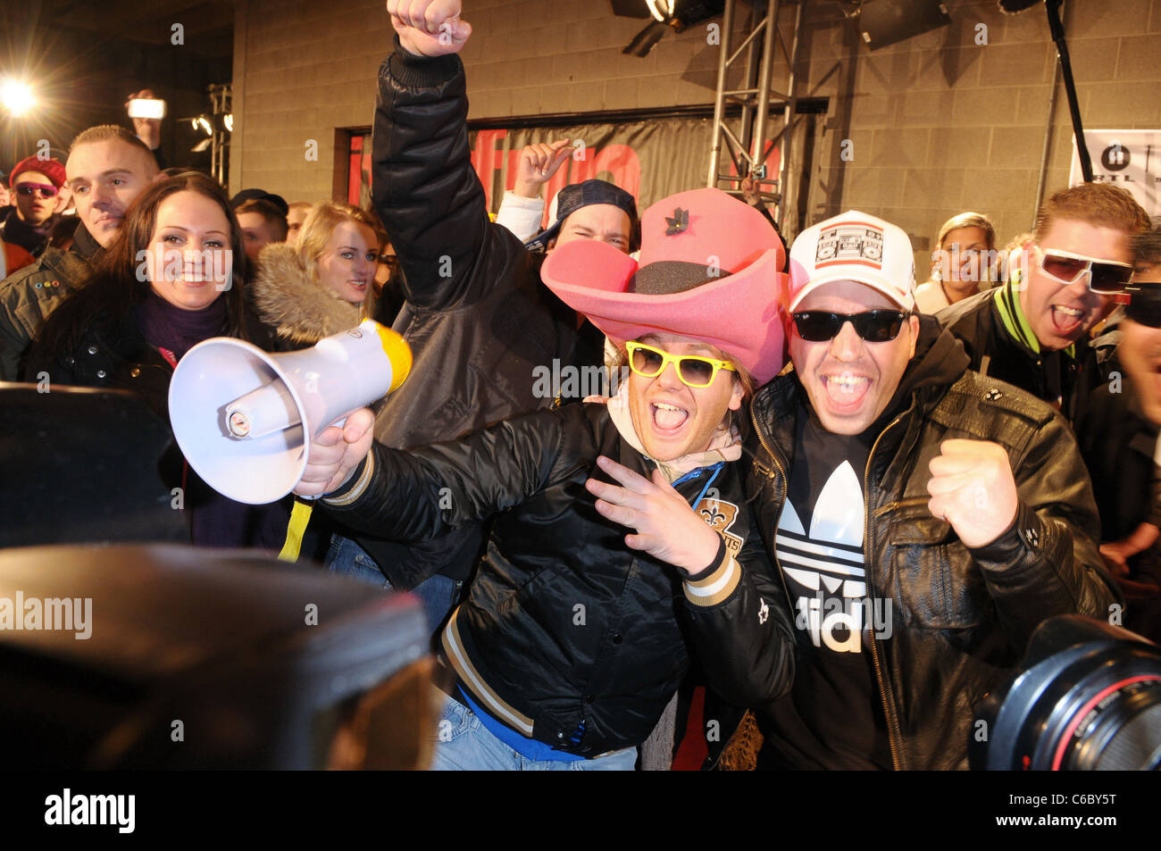 Die Atzen at German TV station RTL2 music show The Dome 53 at Velodrom ...