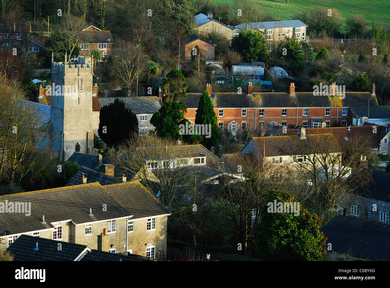 The village of Portesham near Weymouth Dorset UK Stock Photo - Alamy