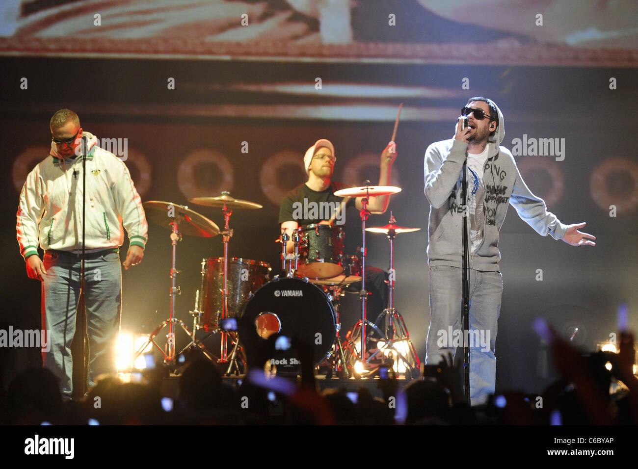 Sido at German TV station RTL2 music show The Dome 53 at Velodrom ...