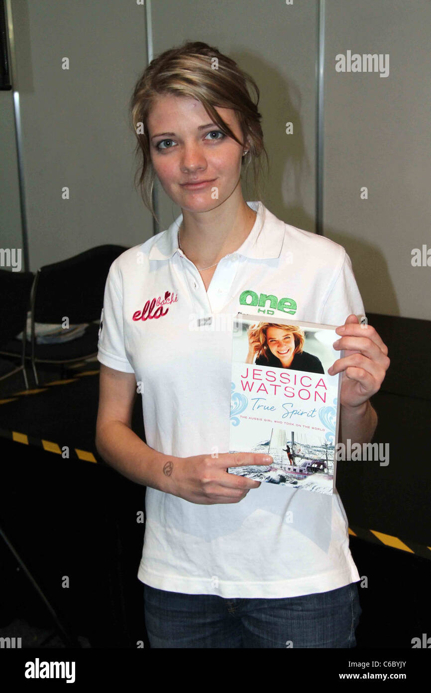 Jessica Watson promotes her book "True Spirit" at the Sydney ...