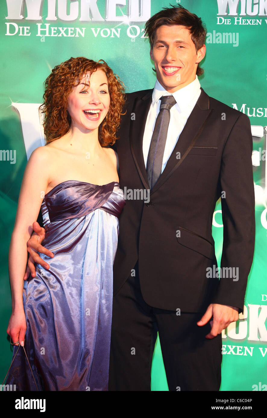 Daniel Rakasz, Janina Elkin at the premiere of the musical "Wicked ...