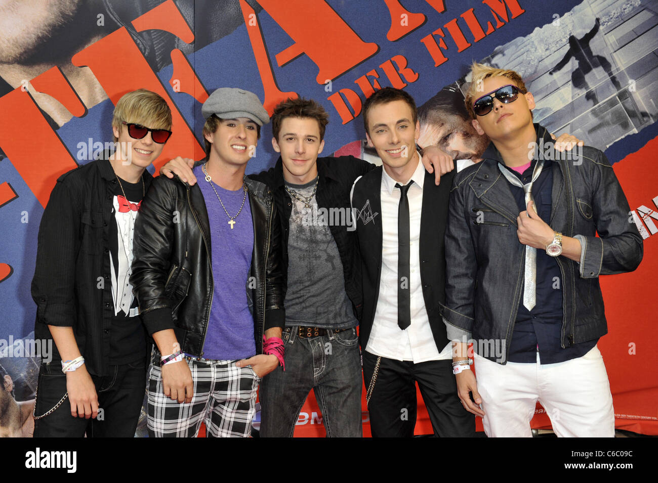 Varsity Fanclub at the German premiere of 'The A-Team' at Astor ...