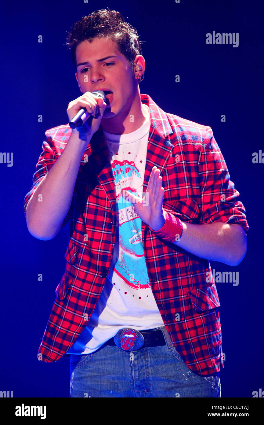 Manuel Hoffmann at "Deutschland sucht den Superstar" (DSDS) dress rehearsal at MMC Studios ...