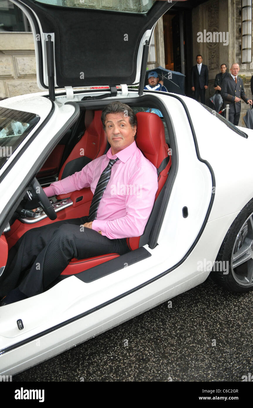 Sylvester Stallone seen out and about in Berlin at Hotel de Rome. He is ...