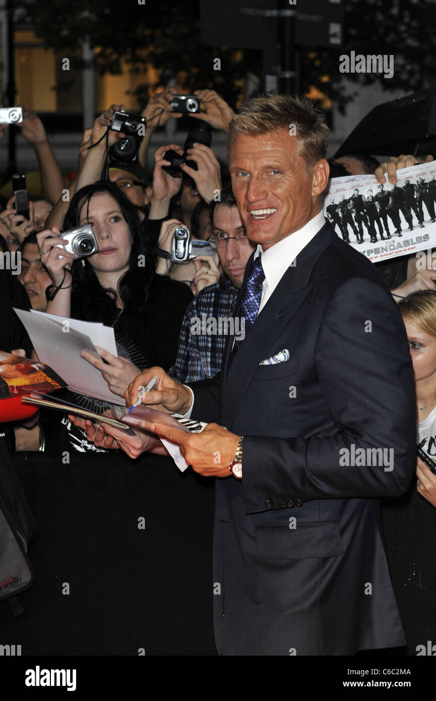 Dulph Lundgren at the premiere of The Expendables at Astor Film Lounge ...