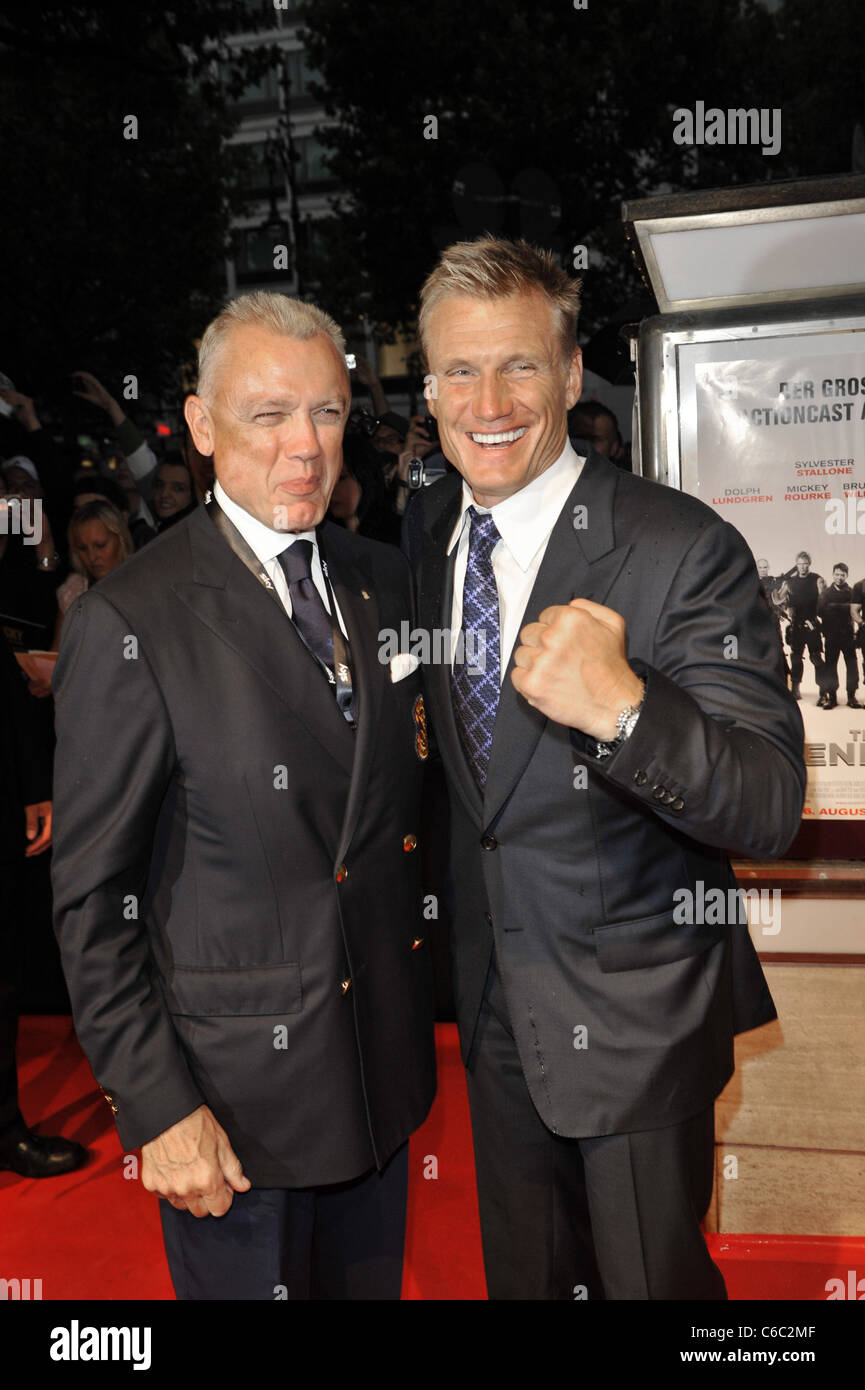 Dulph lundgren father premiere expendables hi-res stock photography and ...