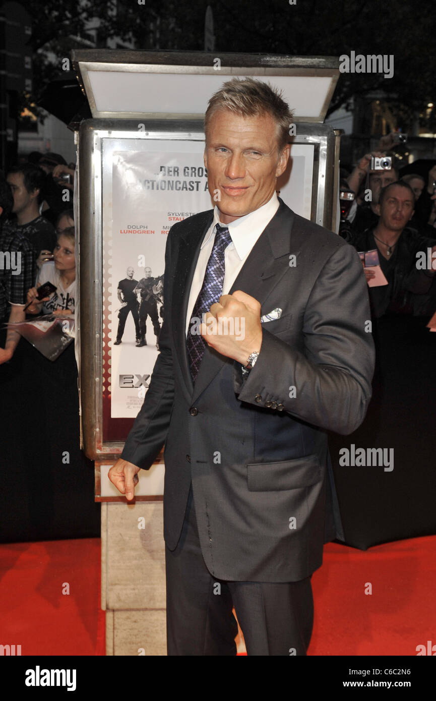Dulph Lundgren at the premiere of The Expendables at Astor Film Lounge ...